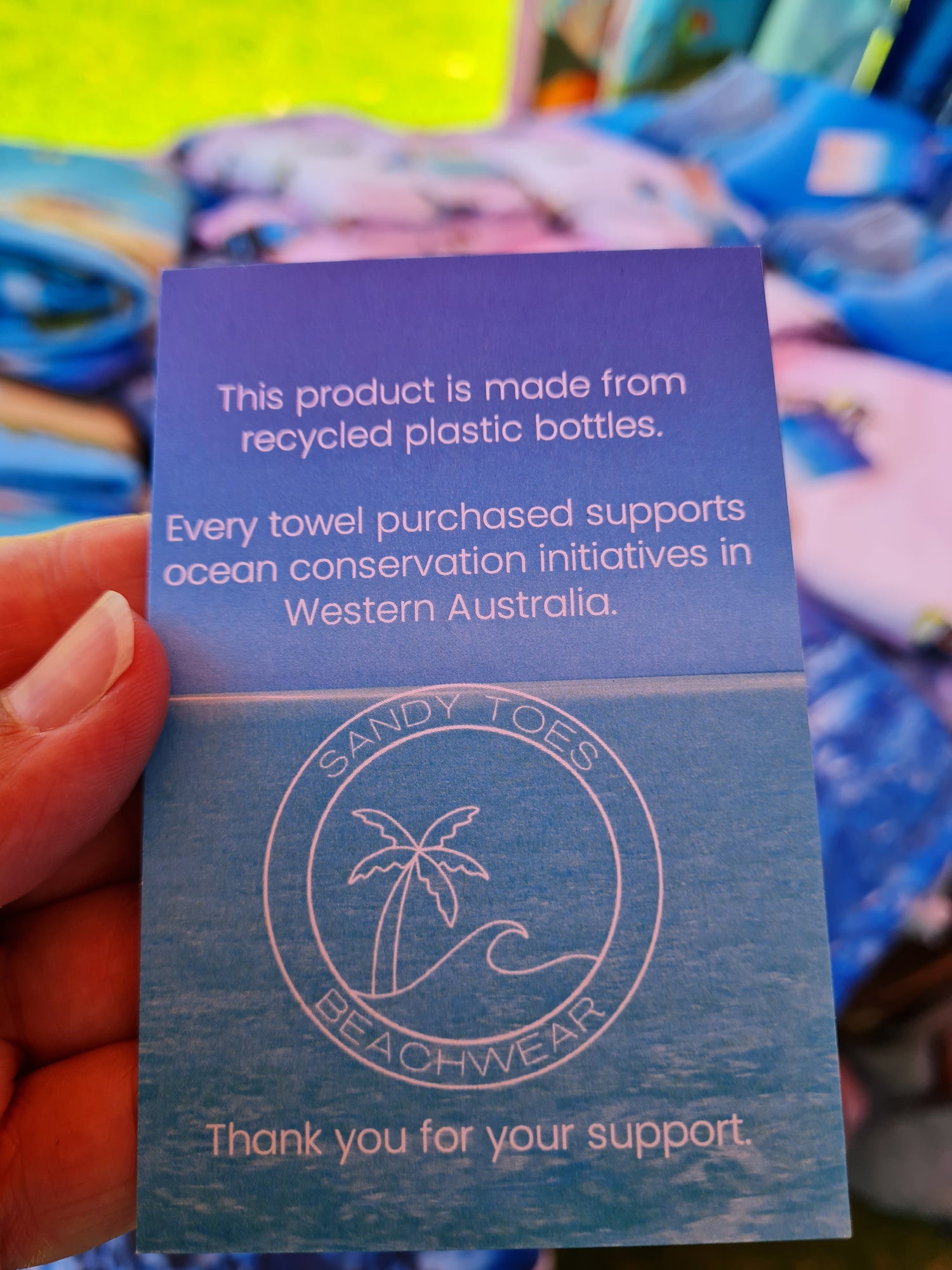 What fabric do we use for our sand free beach towels? – Sandy Toes ...